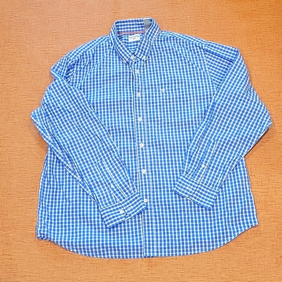 Dockers | Shirts | Mens Dockers Blue White Checkered Polo Shirt Xl ...